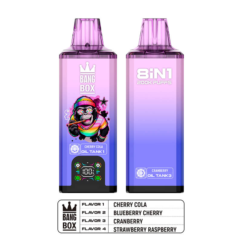 Bang Box 200000 Puffs 8 Flavors Disposable Vape 200K E-cigarettes ...